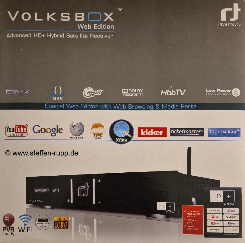 Volksbox WebEdition DVB-S2 Satelliten Receiver – Steffen Rupp – Mein ...
